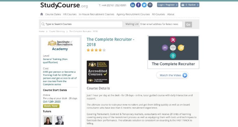12 of the Best Recruitment Training Courses - Growth Recruits